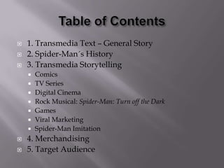 Analysis spiderman | PPTX