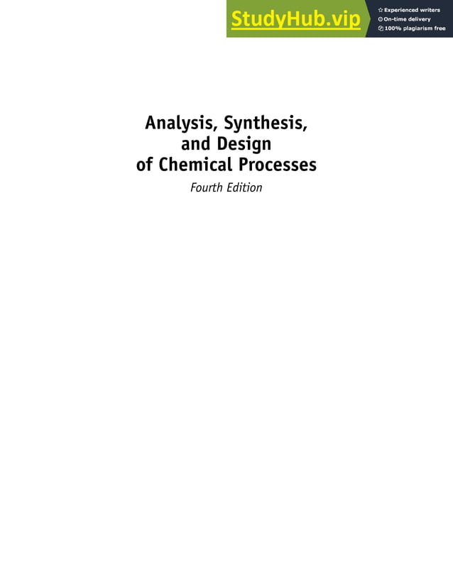Analysis, synthesis, and design of chemical processes.pdf