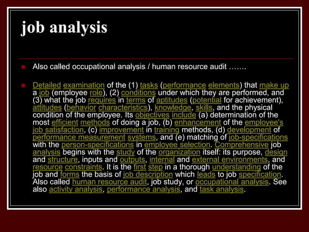 Analysis, the basis of design | PPT