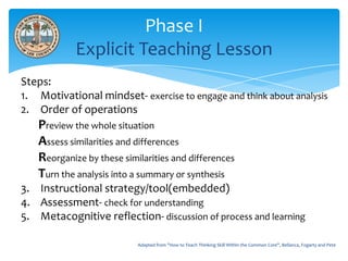 Analysis training modified | PPT