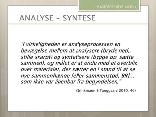 Analys & syntese, rennison | PDF