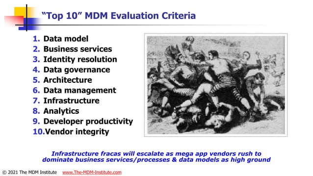Analyst field reports on top 15 MDM solutions - Aaron Zornes (NYC 2021) | PPT