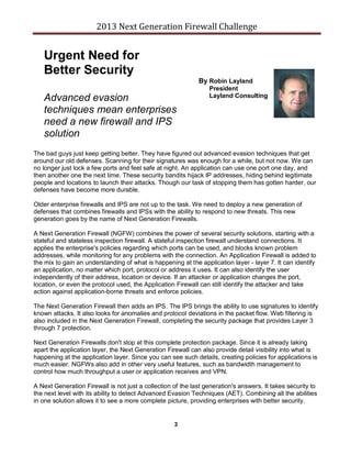 Analyst Report for Next Generation Firewall | PDF