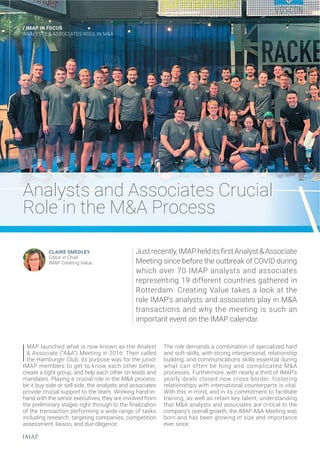 Analysts and Associates Crucial Role in the M&A Process | PDF