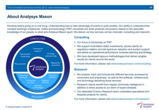 New Report: The Connected Consumer Survey 2013: Voice and Messaging | PPT