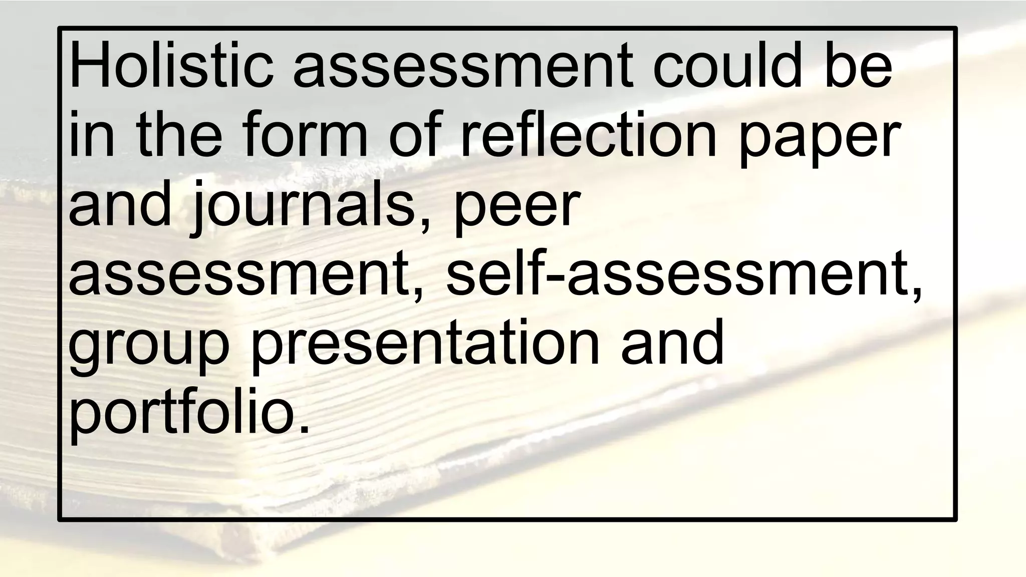Analytic and-holistic-assessment.pedro | PPTX