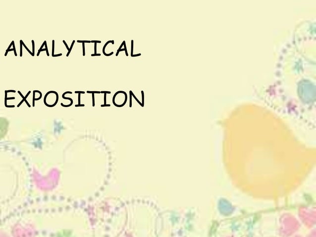 Analytical Text | PPTX