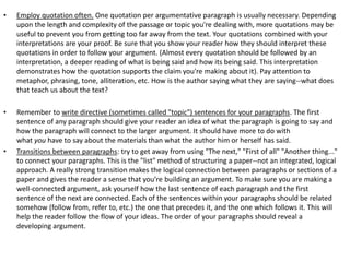 Analytical Writing | PPTX