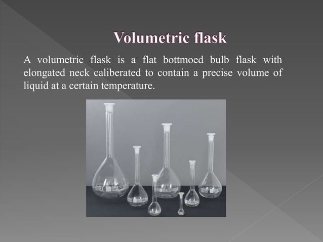 VOLUMETRIC MEASUREMENTS ANALYTICAL CHEMISTRY | PPTX