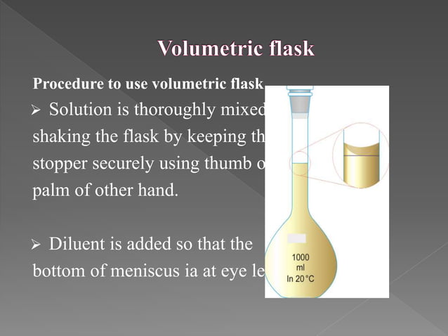 VOLUMETRIC MEASUREMENTS ANALYTICAL CHEMISTRY | PPTX