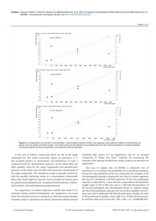 Analytical Considerations When Monitoring Pain Medications by LC-MS/MS | PDF | Illegal Drugs ...