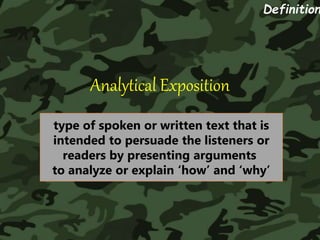 Analytical exposition 1 | PPT