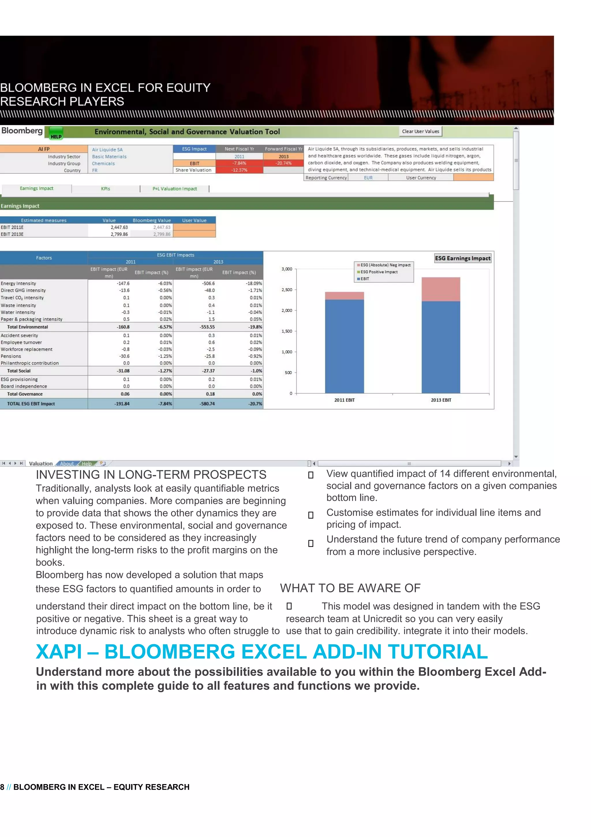 Analytical tools-bloomberg-equity-research-in-excel | PDF | Desktop Publishing | Computer ...