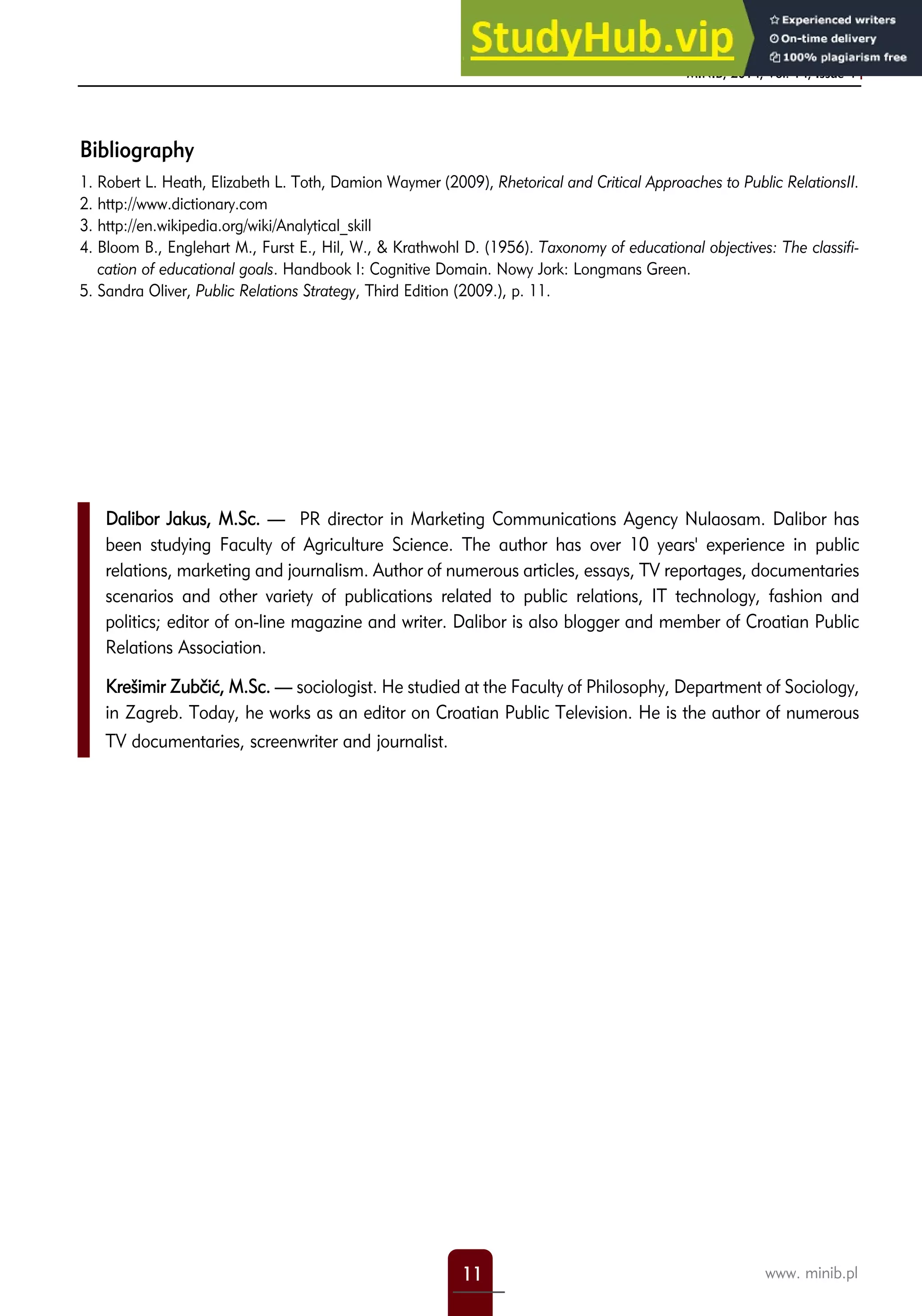 Analytical And Critical Thinking Skills In Public Relations | PDF