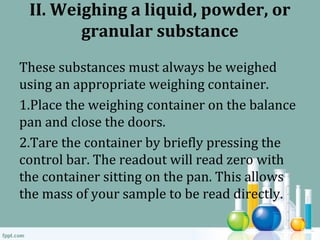Analytical balance | PPT