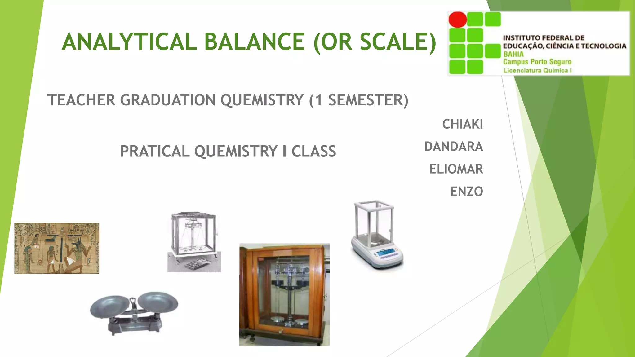 Analytical balance scale (english) | PPT