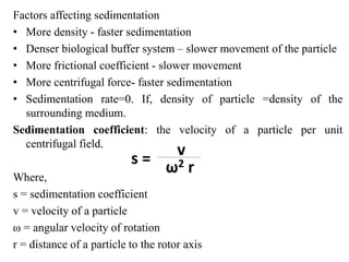 Analytical centrifugation | PPTX