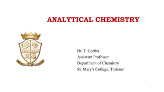 Analytical chemistry | PPT