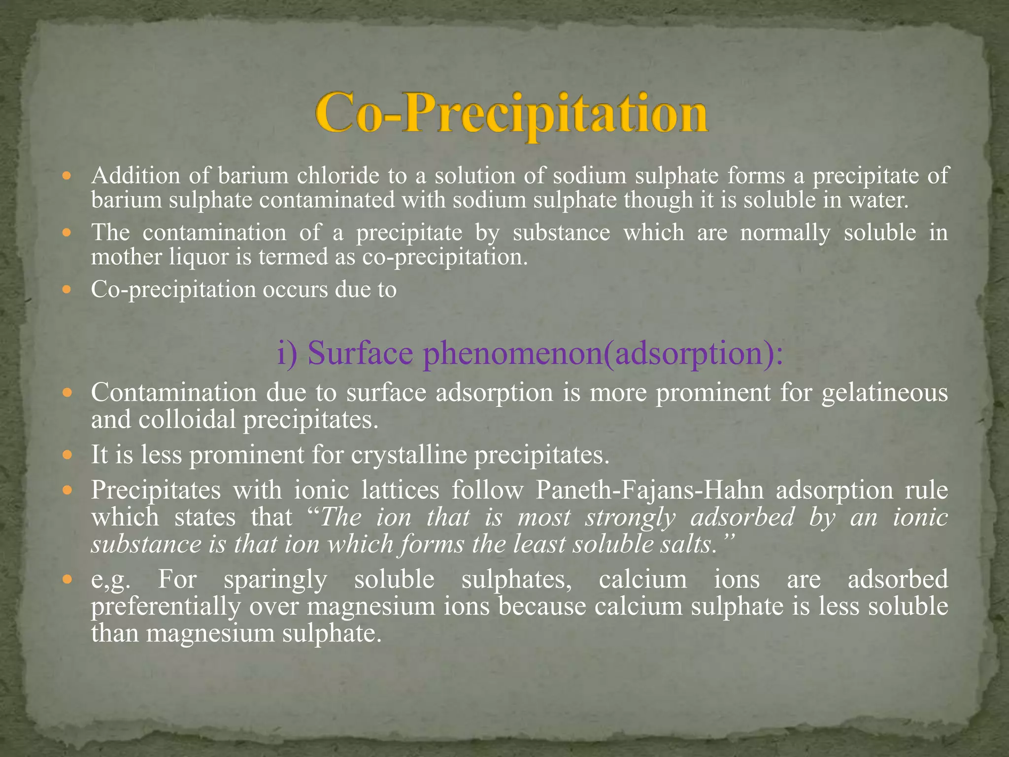 Analytical chemistry gravimetric analysis | PPTX