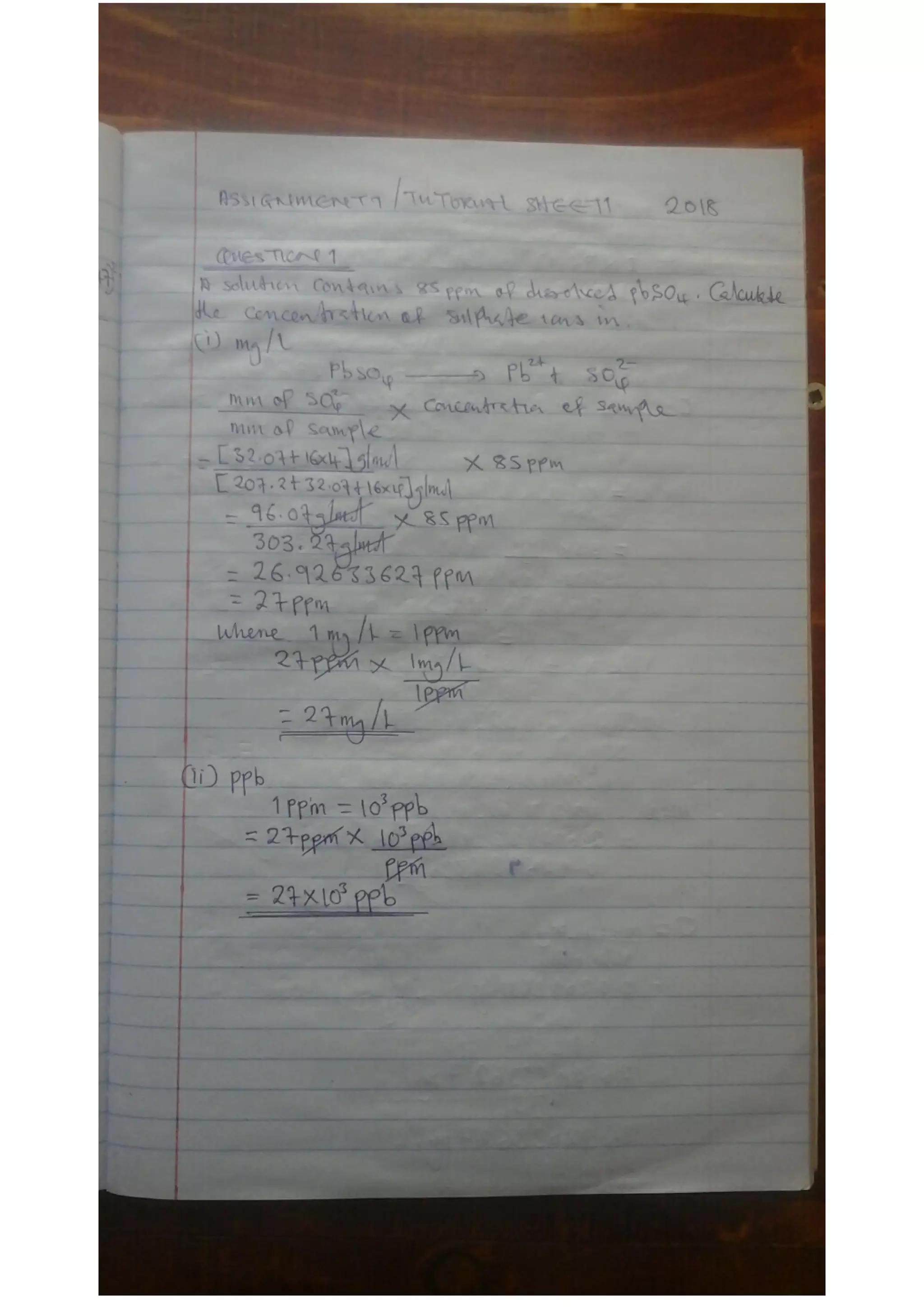 ANALYTICAL CHEMISTRY (CH2021) TUTORIAL SHEET AND SOLUTIONS | PDF