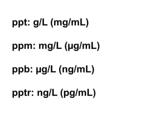 Analytical chemistry ch01 chemical measurements | PDF