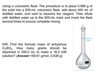 Analytical chemistry ch01 chemical measurements | PDF