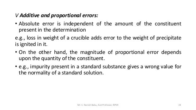 Analytical Chemistry Errors Significant Figures And Calibration