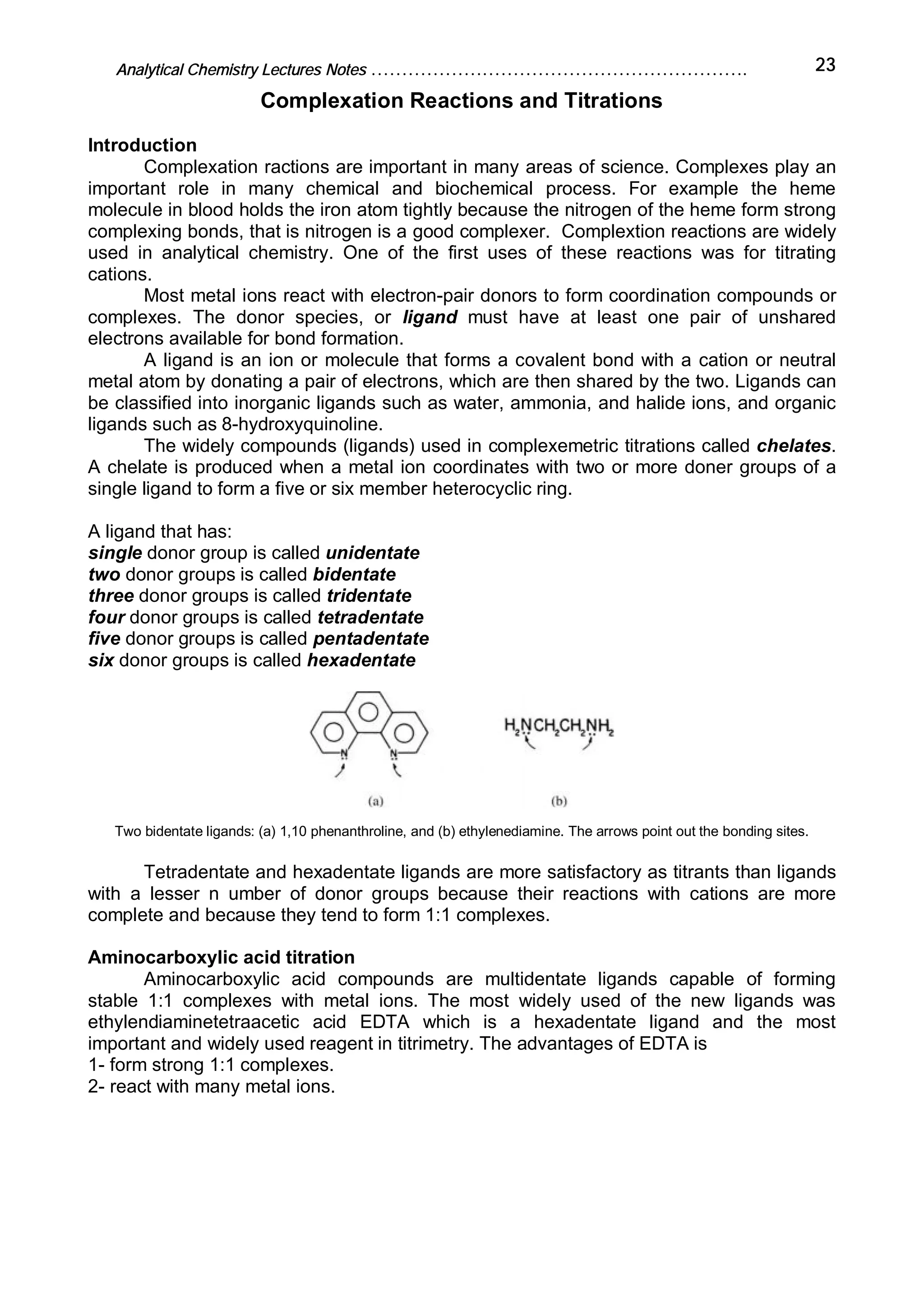 Analytical chemistry lecture_notes | PDF