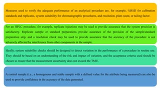 Analytical control strategy 3 | PPTX | Chemistry | Science