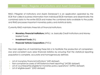 Analytical Credit Dataset - Update March 2016 | PDF