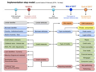 Analytical Credit Dataset - Update March 2016 | PDF