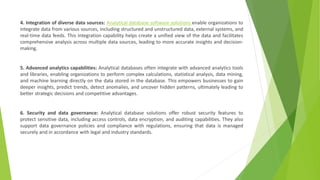 Analytical Database Software Solutions | PPT
