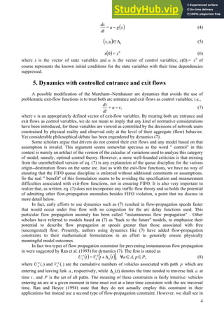 Analytical Dynamic Traffic Assignment Models | PDF