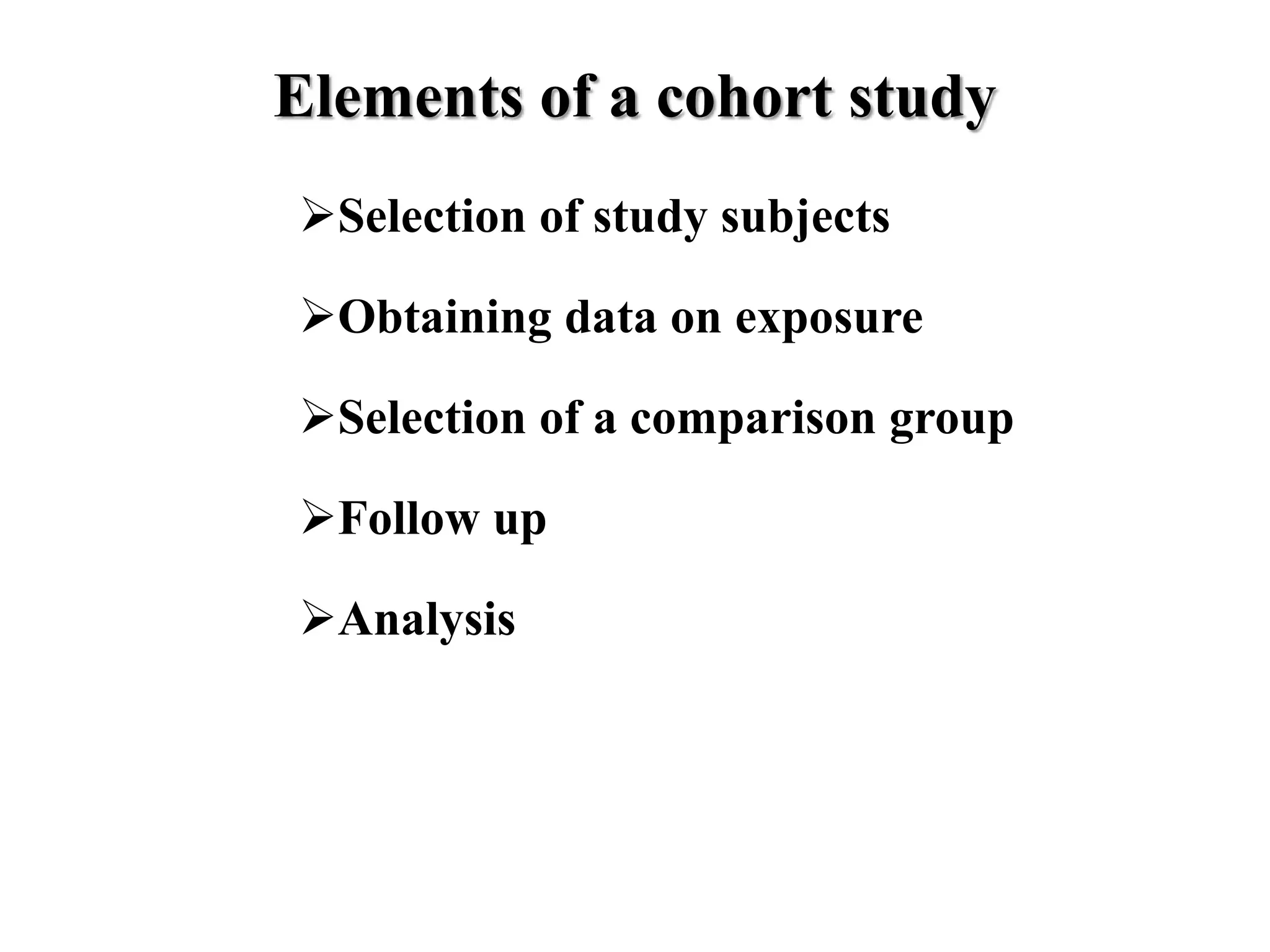 Analytical epidemiology cross sectional and cohort | PPTX