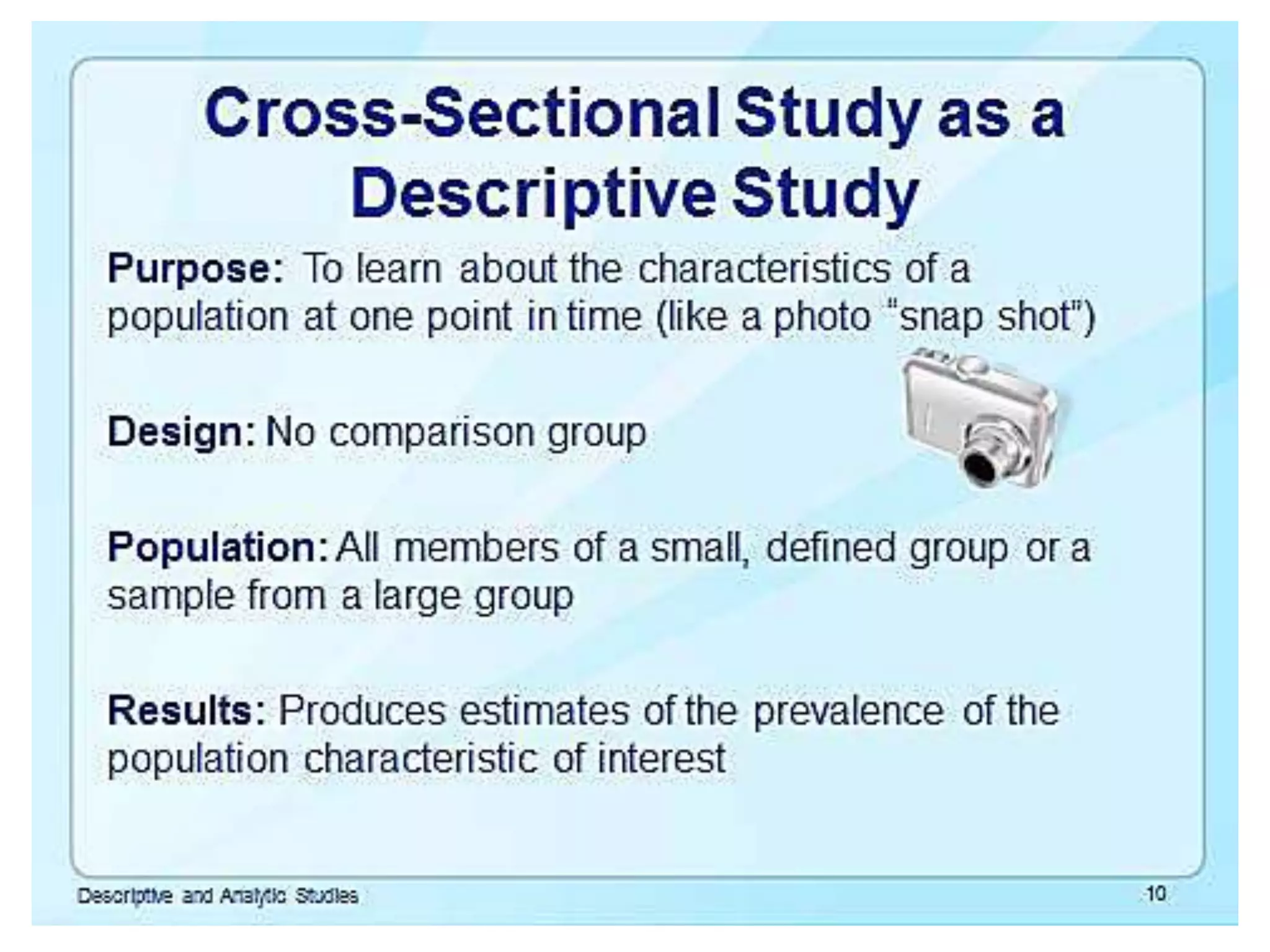 Analytical epidemiology cross sectional and cohort | PPTX