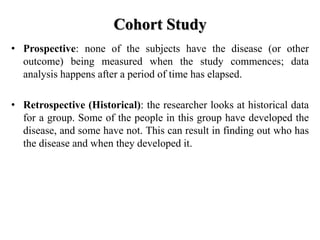 Analytical epidemiology cross sectional and cohort | PPTX