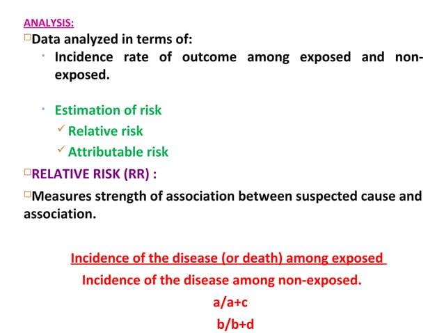 Analytical epidemiology (1) | PPT