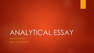 Analytical essay | PPTX