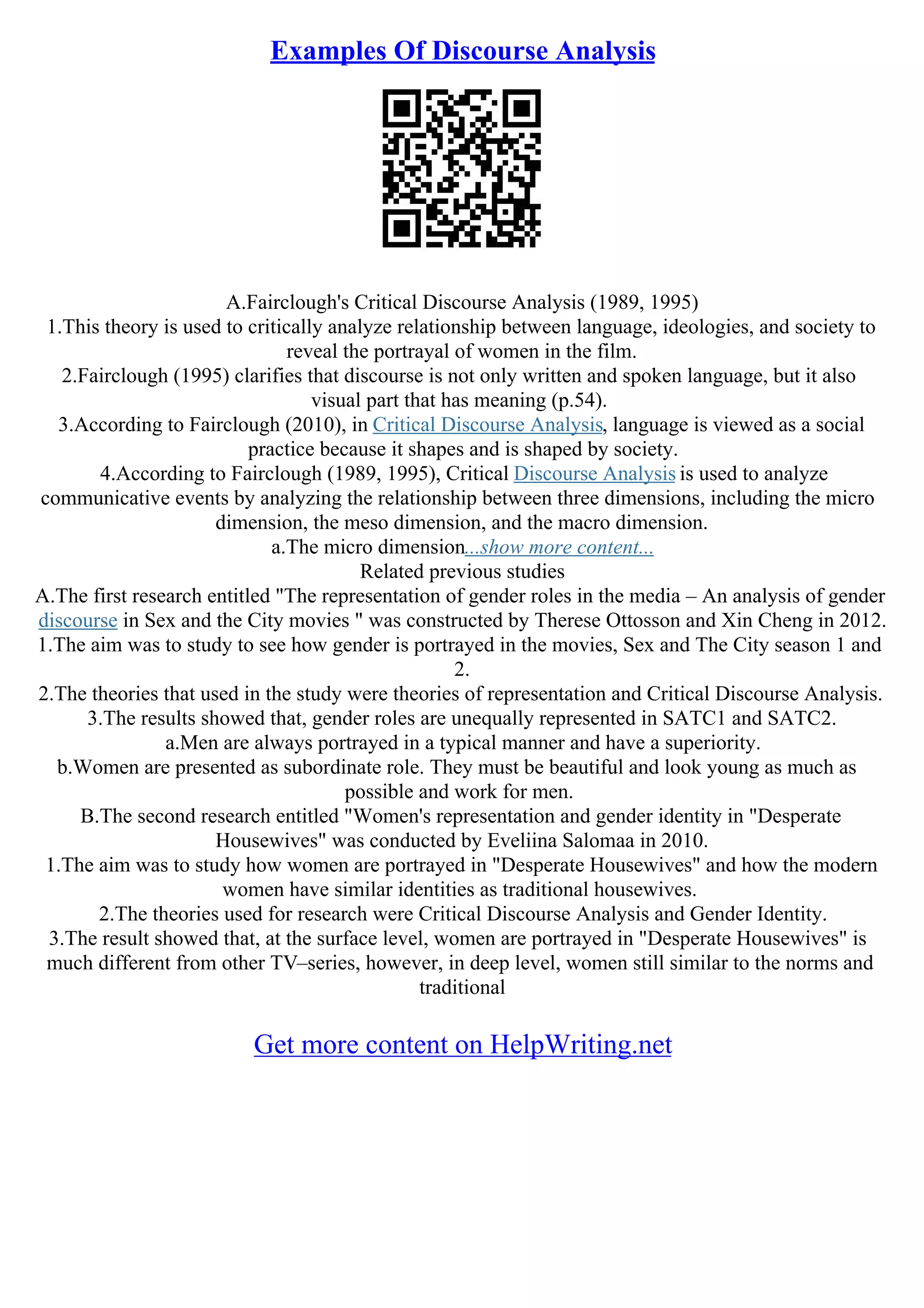 Analytical Essay Examples | PDF