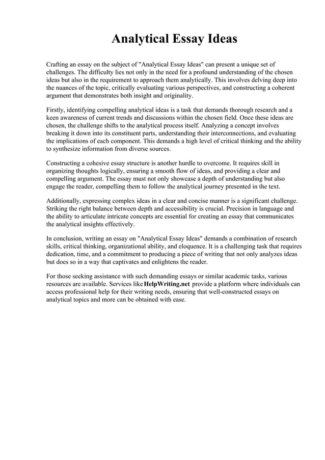 Analytical Essay Ideas.pdf