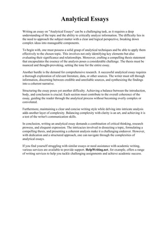 Analytical Essays.pdf