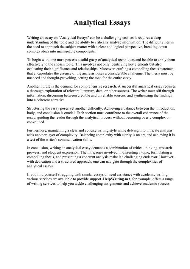 Analytical Essays.pdf