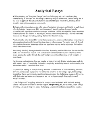 Analytical Essays.pdf
