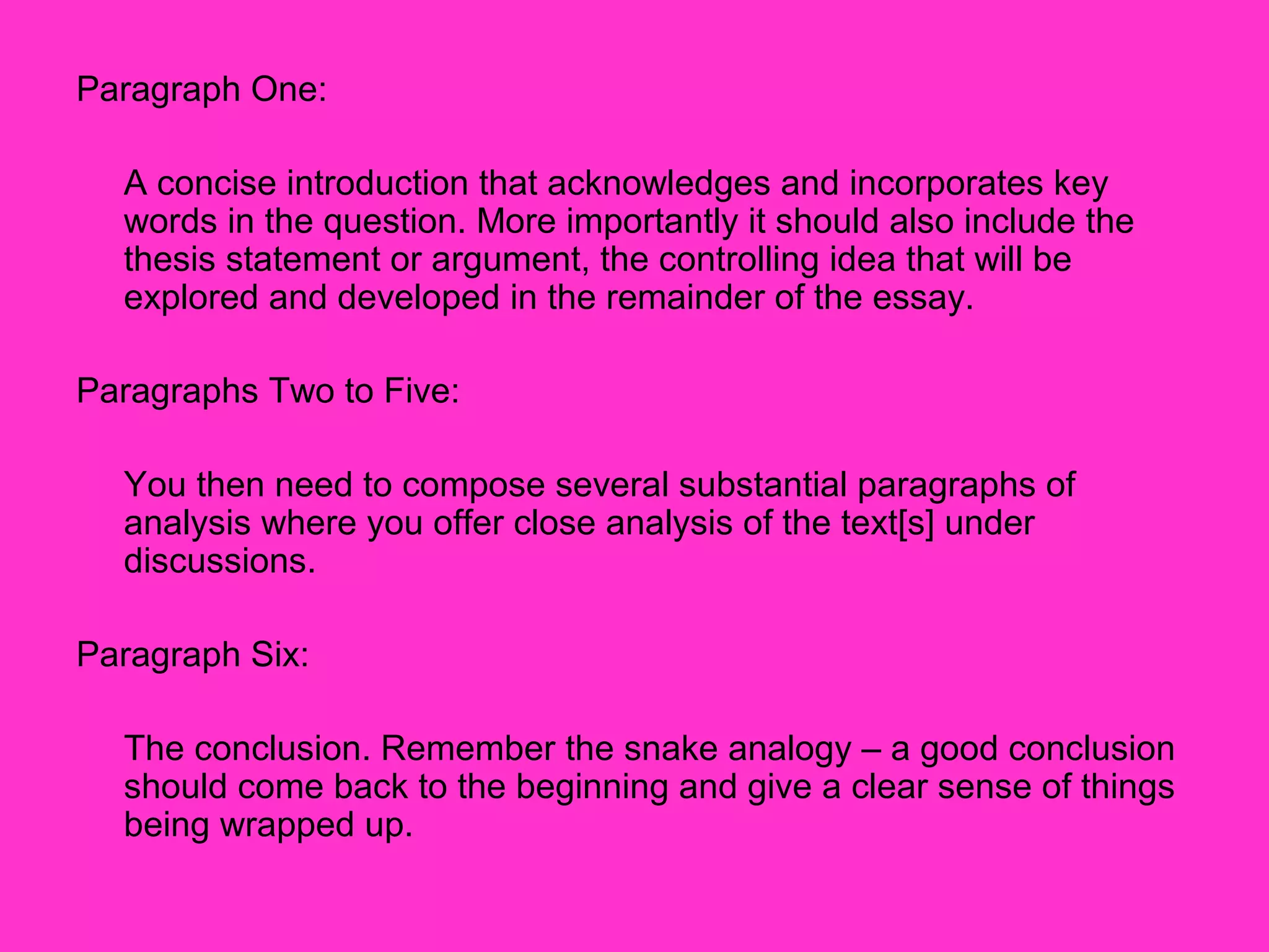 Analytical essay technique | PPT