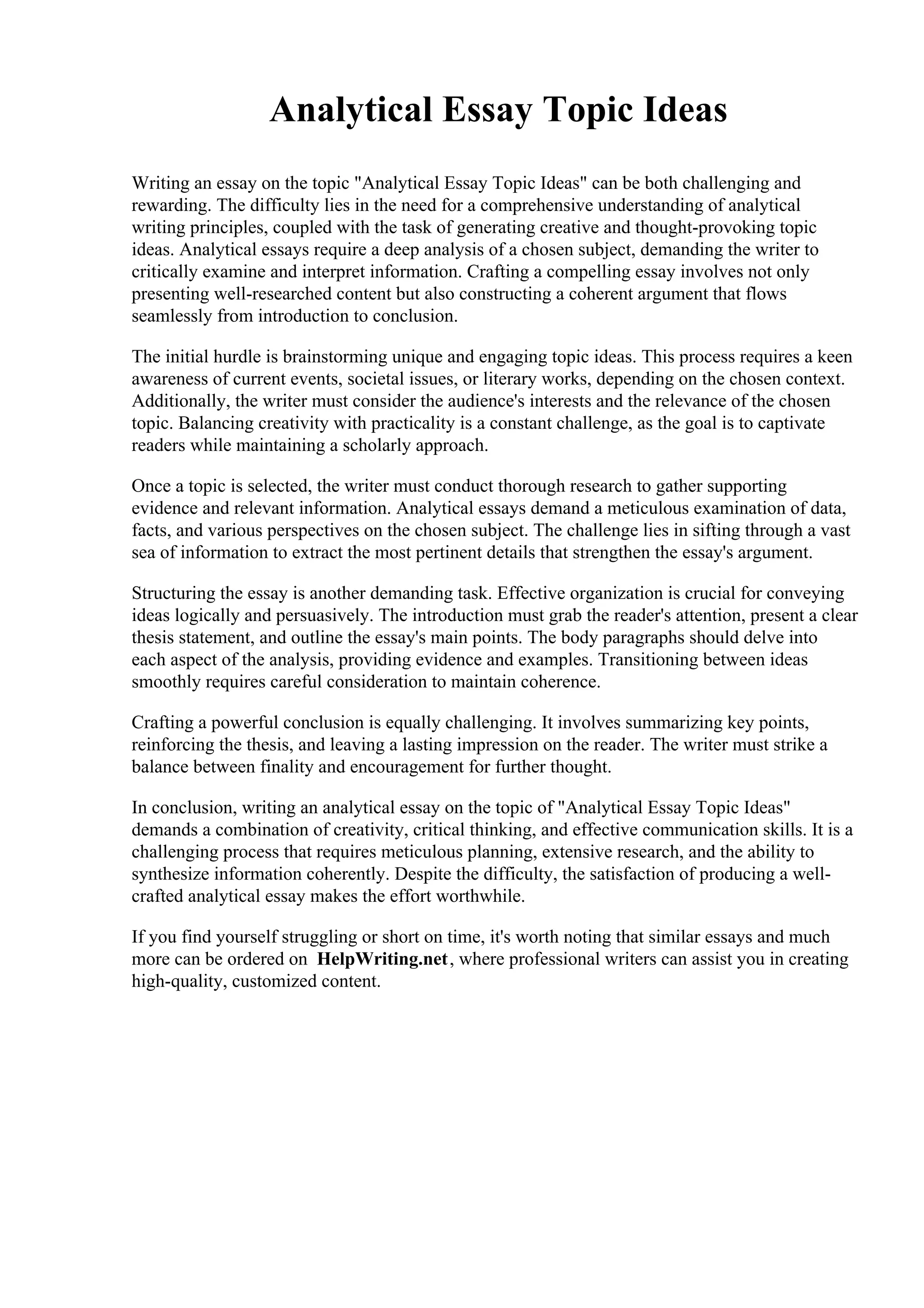 Analytical Essay Topic Ideas.pdf