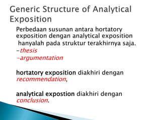 Analytical exposition | PPTX
