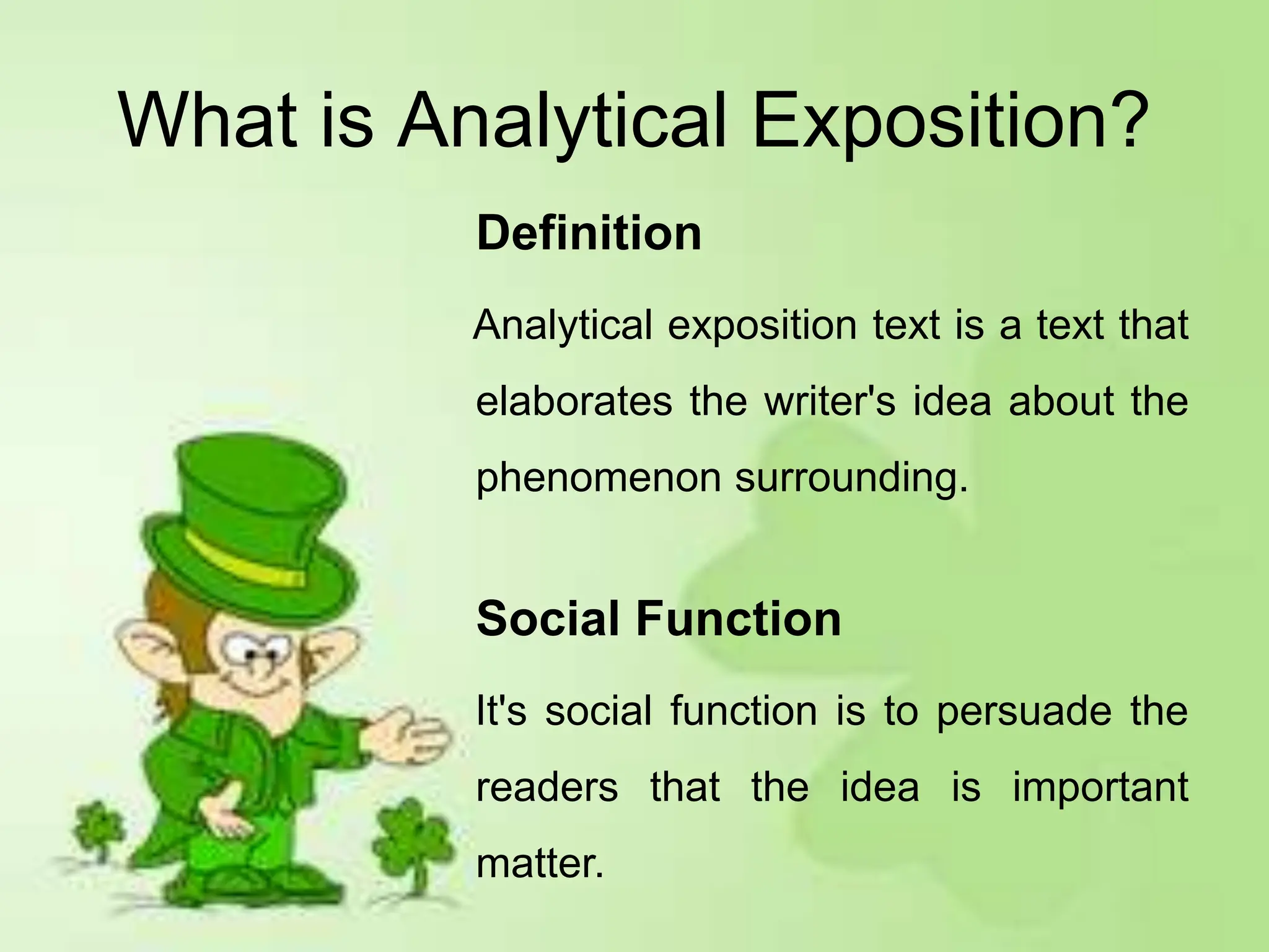 This is the power point of Analitical Exposition Text | PPT