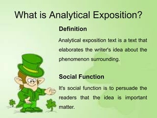 This is the power point of Analitical Exposition Text | PPT