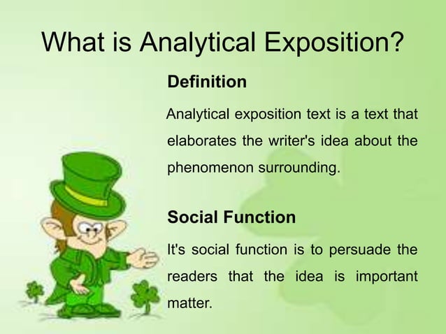 This is the power point of Analitical Exposition Text | PPT