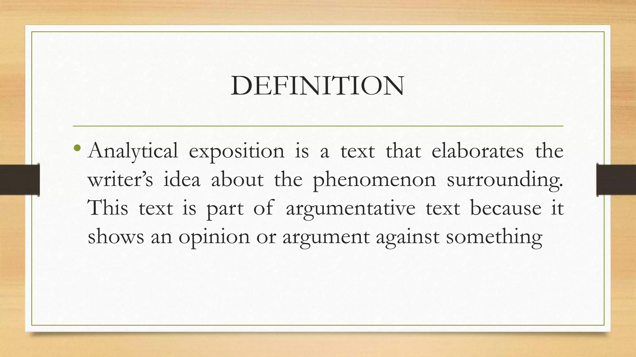 Analytical exposition klp. iv | PPT